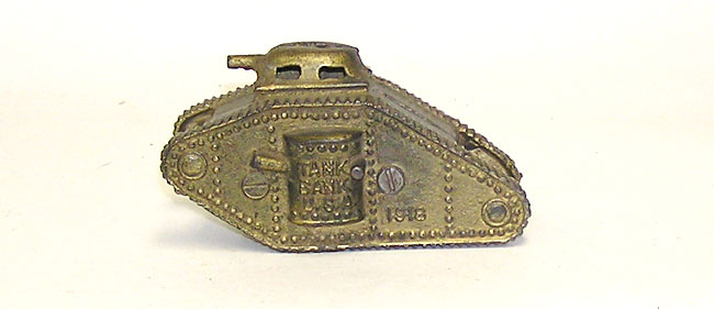 Large Size AC Williams Cast Iron 1918 Tank Bank