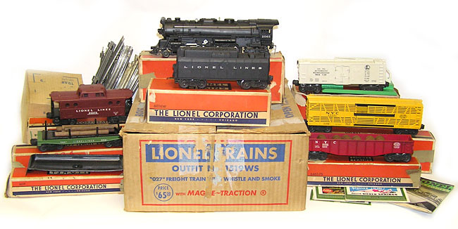 Lionel Postwar Large Freight Set # 1519WS 2065 6026W OB