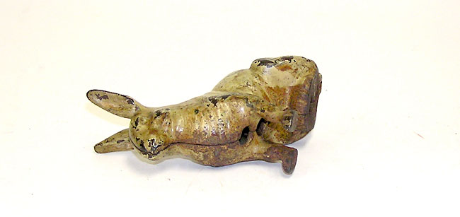 Hubley Large "Seated Rabbit" Cast Iron Still Bank