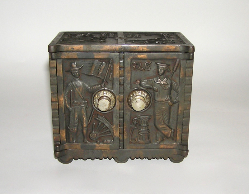 Rare Cast Iron US Army / Navy Vault Combination Safe Bank