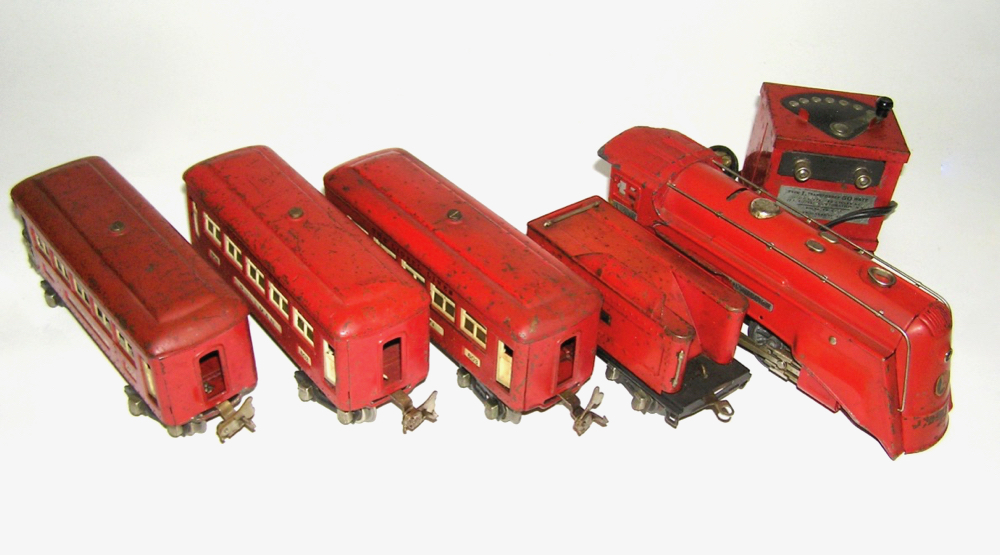 Lionel # 264E Red Comet Commodore Vanderbilt Set 603 603 604