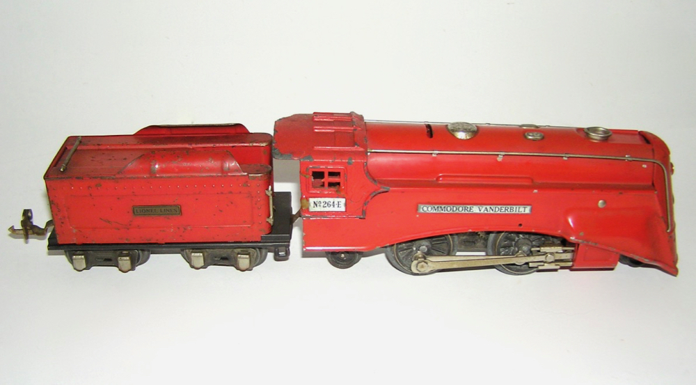 Lionel # 264E Red Comet Commodore Vanderbilt Set 603 603 604