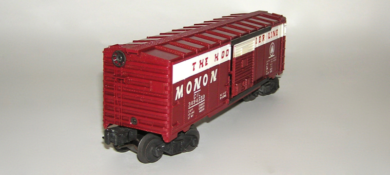 Scarce Lionel 3494-550 Post-War Monon Operating Boxcar +BOX
