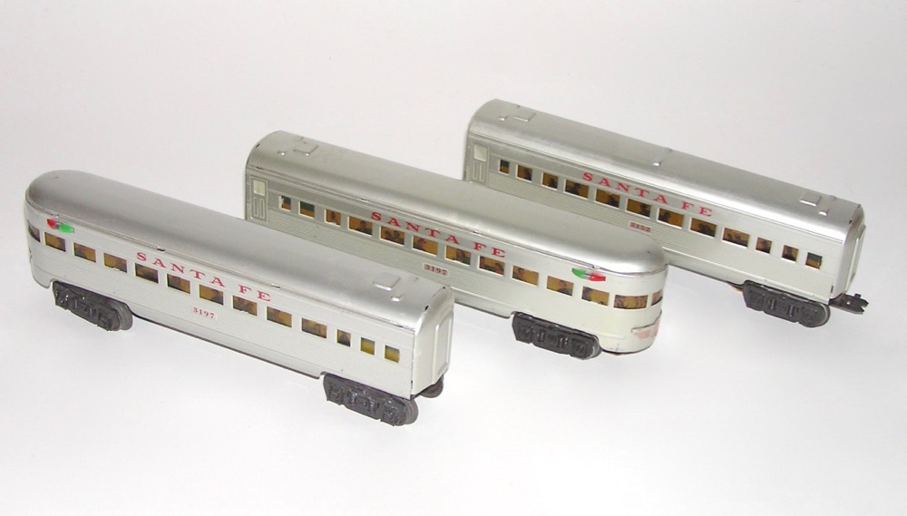 Marx Santa Fe Set # 44564 w/ 1095 Engines (5) Passengers #3197 3152