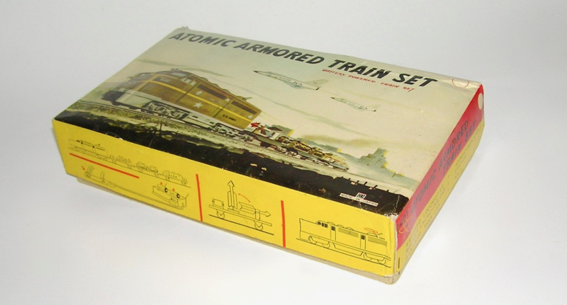 Bandai Japanese Tin Litho Atomic Armored Train Set in BOX