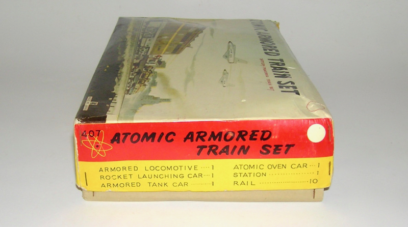 Bandai Japanese Tin Litho Atomic Armored Train Set in BOX