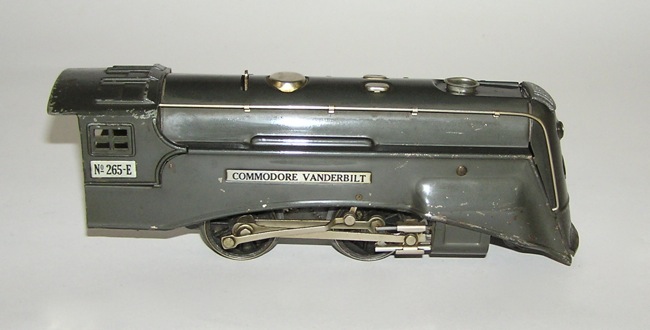 Lionel # 265E Commodore Vanderbilt Loco w/2225TX Tender Gray NR ...