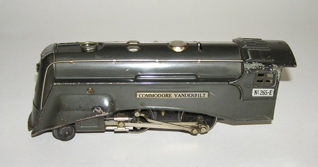 Lionel # 265E Commodore Vanderbilt Loco w/2225TX Tender Gray NR ...