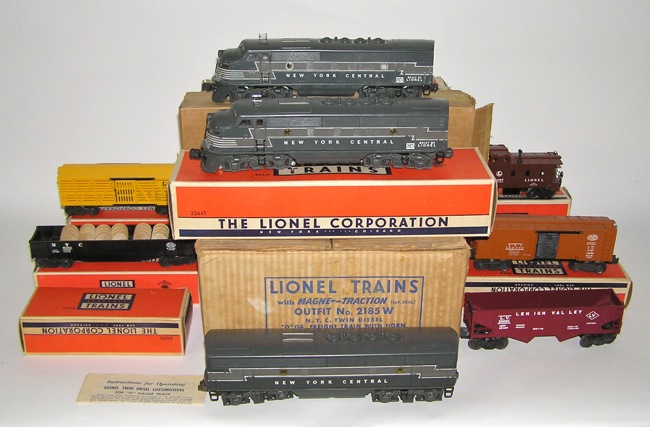 Lionel Train Set No. 2185W, 2344 AA, 6456, 3464, 6555