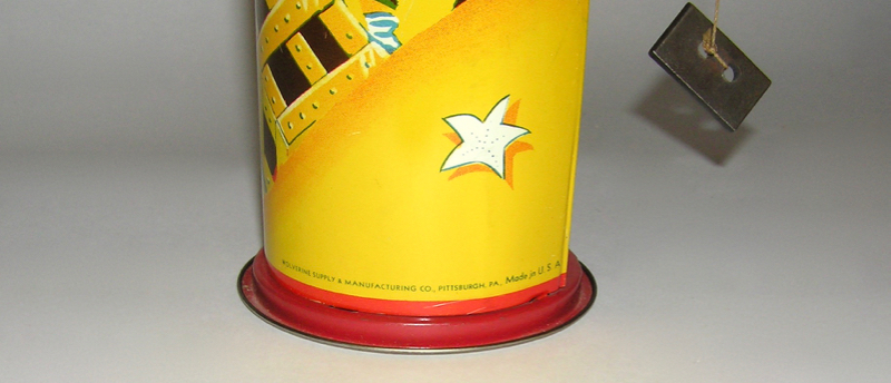 Wonderful Vintage Wolverine Captain Sandy Andy # 63c Tin Sand Toy OB