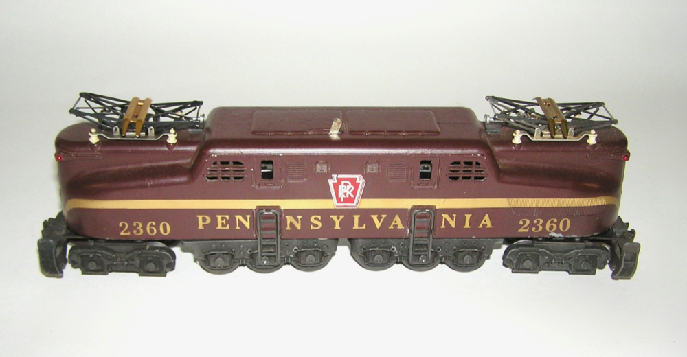 Lionel Postwar # 2360 Solid Stripe Tuscan GG-1 Heat Stamped