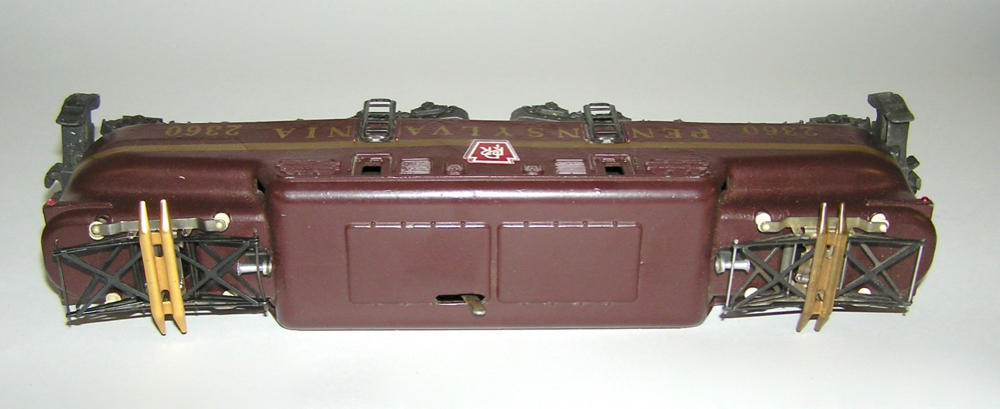 Lionel Postwar # 2360 Solid Stripe Tuscan GG-1 Heat Stamped