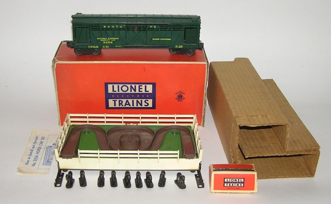 Lionel # 3356 Horse Car Set from 1958 w/ Corral, Horses + BOX NR ...