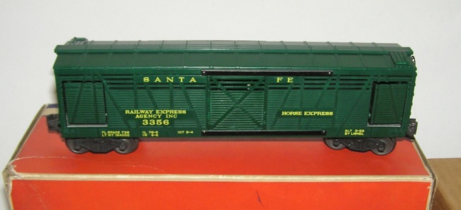 Lionel # 3356 Horse Car Set from 1958 w/ Corral, Horses + BOX NR ...