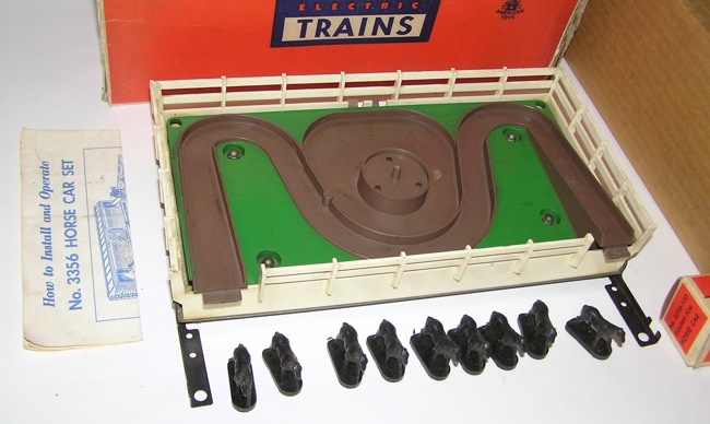 Lionel # 3356 Horse Car Set from 1958 w/ Corral, Horses + BOX NR ...