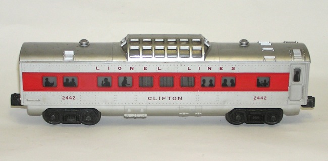Lionel Red Stripe Passenger Cars (2) 2442 2445 2446