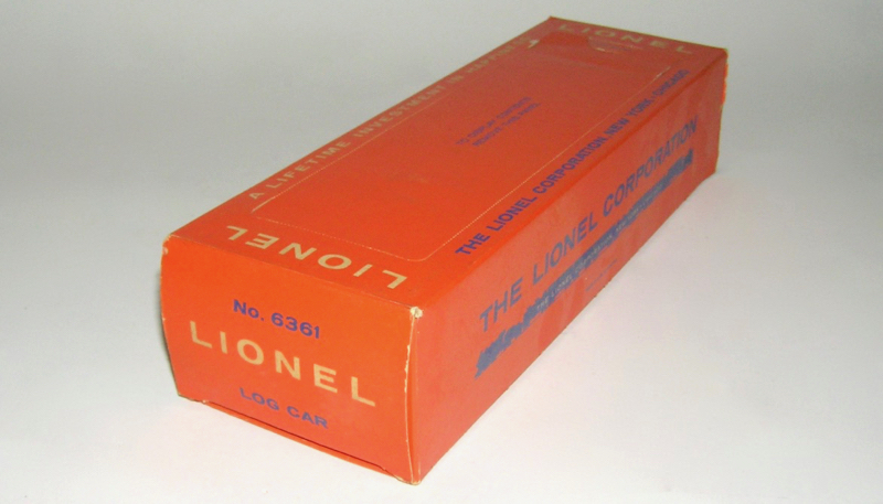Lionel Postwar 1959-60 Lionel 6361 Log Car LN/ +BOX