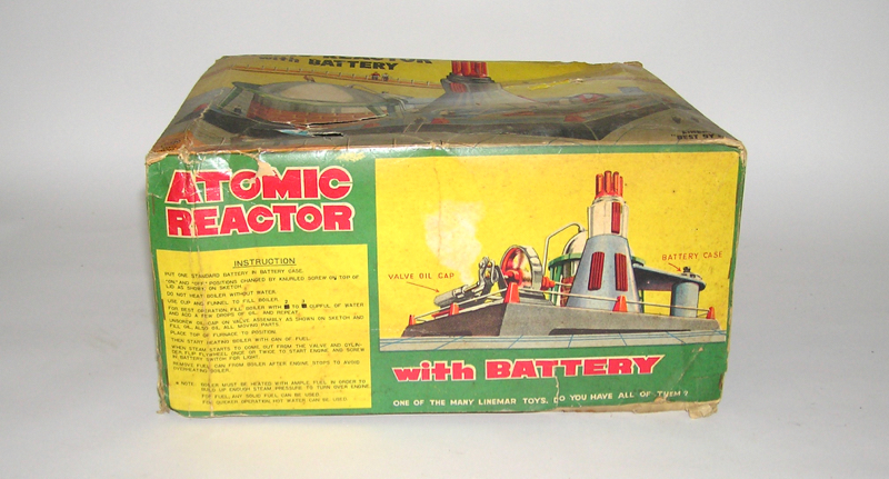 Linemar Atomic Reactor Steam Engine Plant Toy W/ BOX