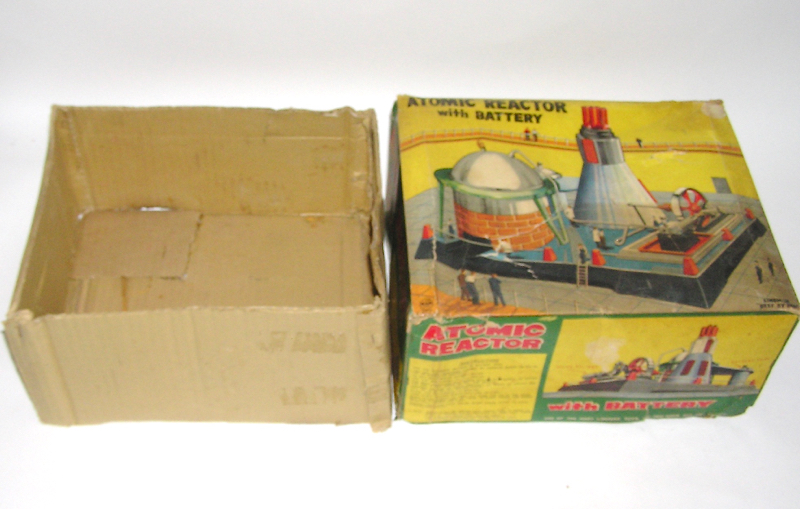 Linemar Atomic Reactor Steam Engine Plant Toy W/ BOX