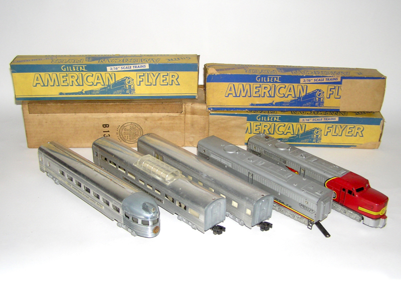 American Flyer Santa Fe Train Set 360/364 w/660, 662,663 OBs