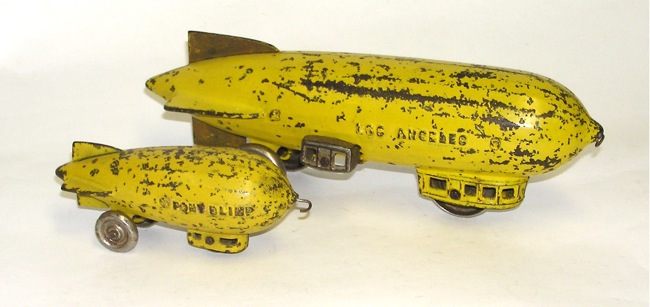 Kenton Large Cast Iron Blimp Zeppelin Los Angeles NO RE