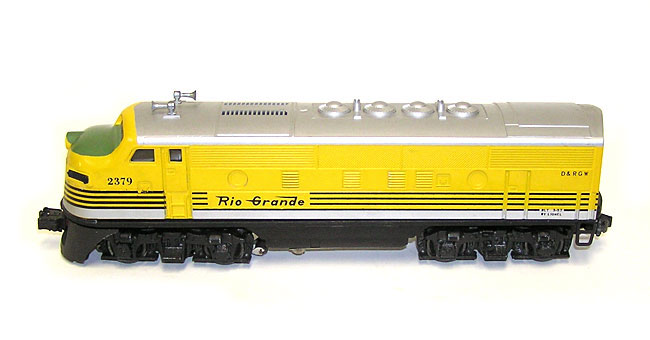 Lionel # 2379 Rio Grande F3 "AB" Diesel Engine NO RES