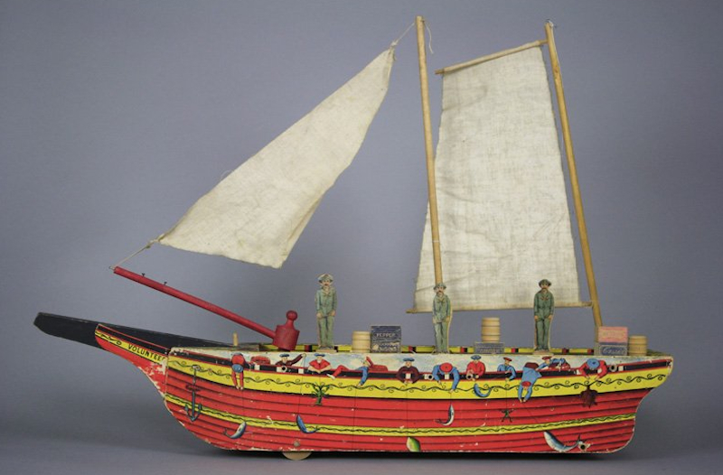 Rare Early Rare REED Paper Lithographed "Volunteer" Clipper Ship ...